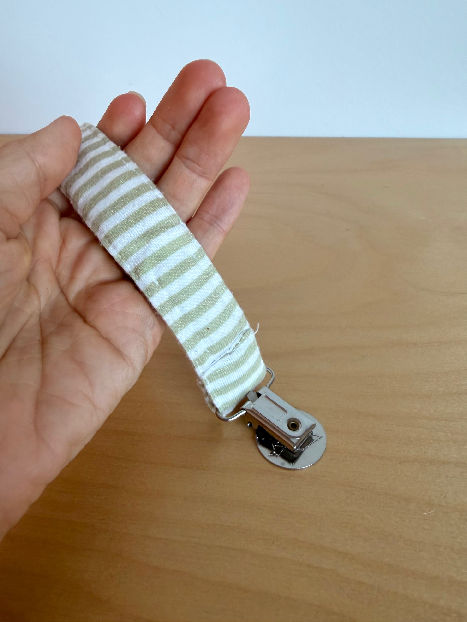 Stripe Pacifier Clip – Little Bloom