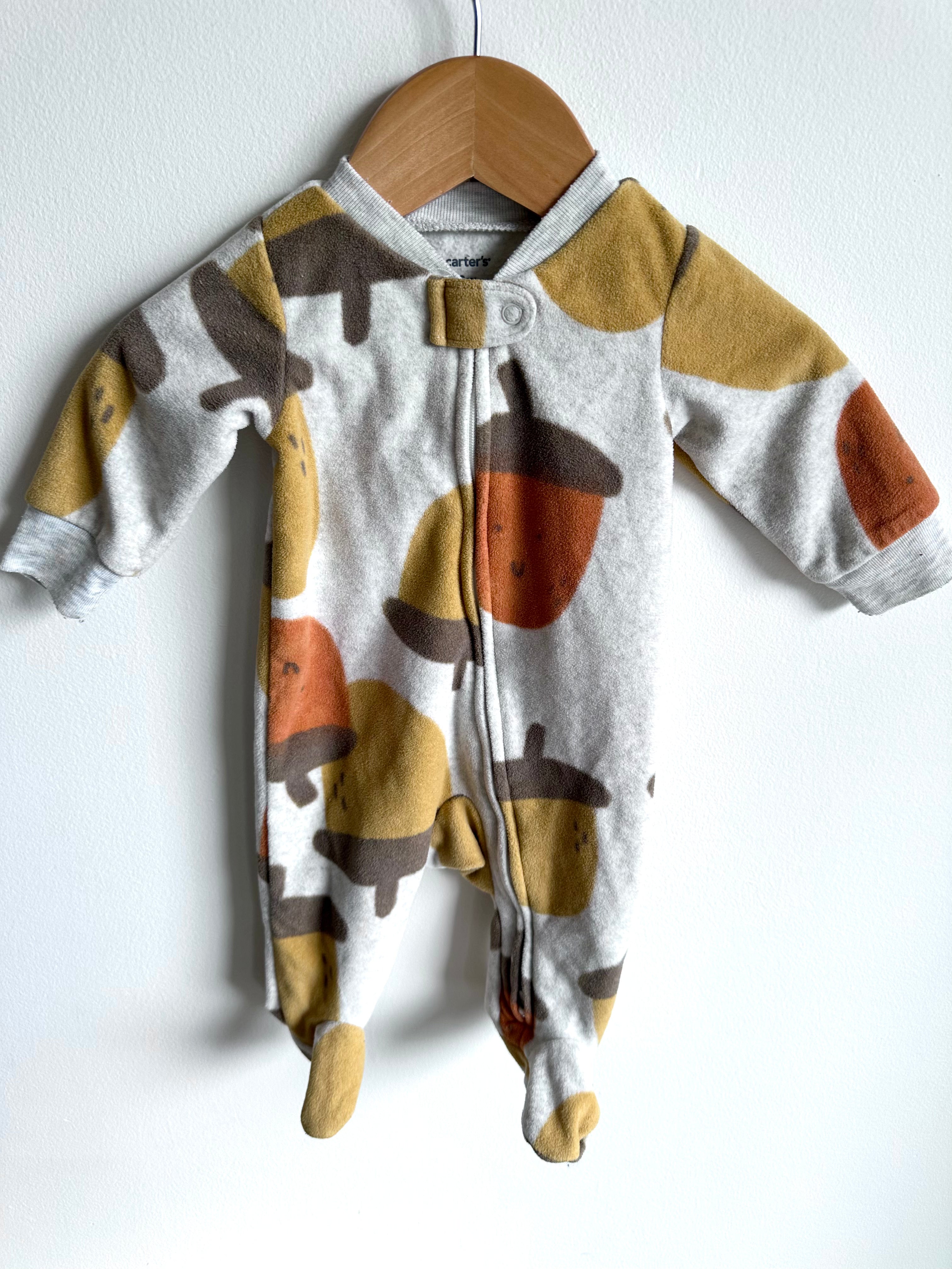 Fleece Acorn Sleeper / 3m – Little Bloom